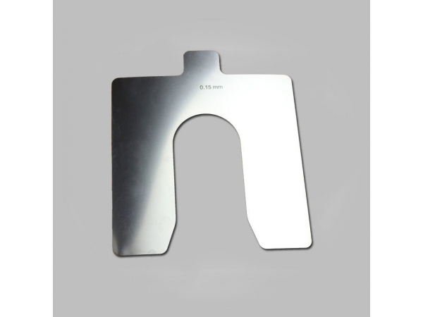 customized high quality stainless steel pre cut U slotted shim with ...