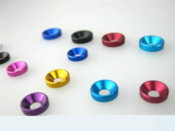 Custom anodizing colorful aluminum counteunk washer-Shenzhen Casignals ...